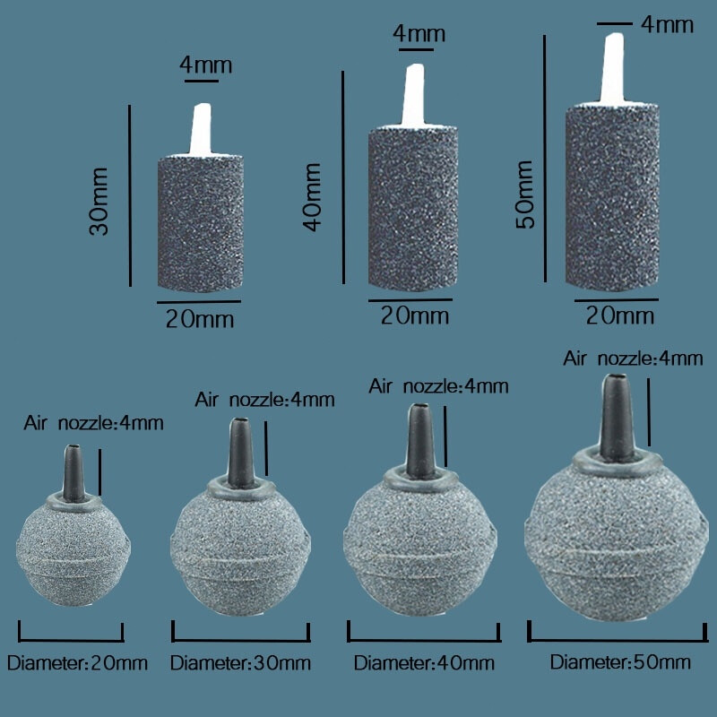 [BUY 1 TAKE 1]Aquarium Air Stone for Air Pump Submersible Pump Power Head Silicone Hose fish ...