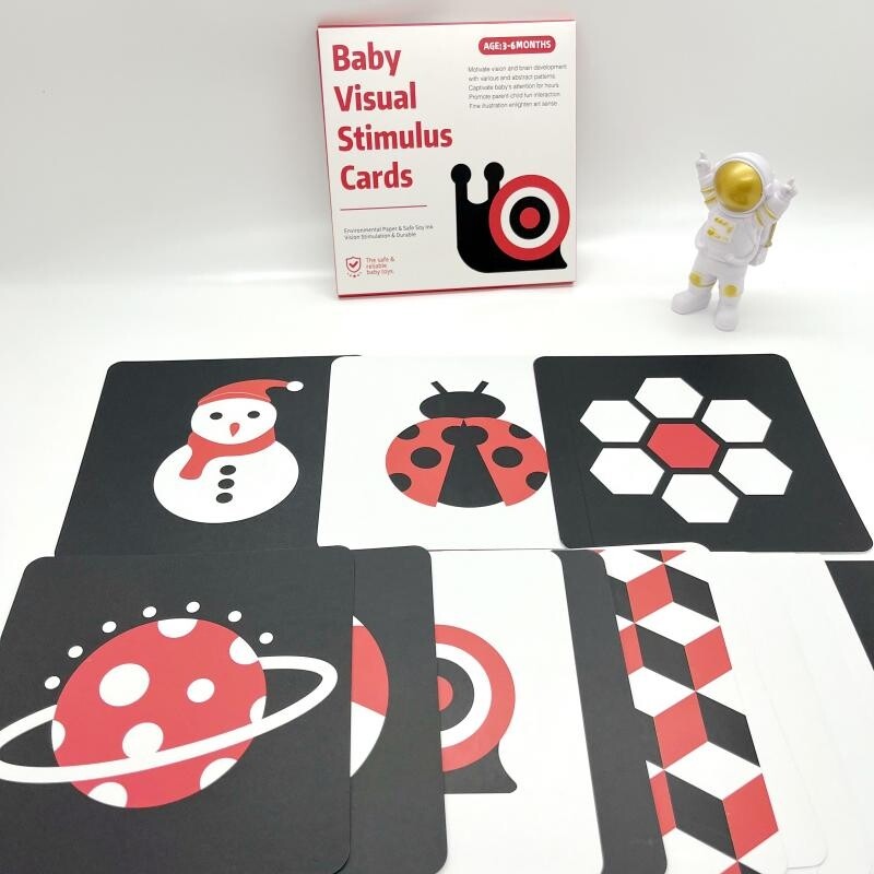 Montessori Baby Flash Card Baby Visual Stimulus Cards 0-36 Months ...