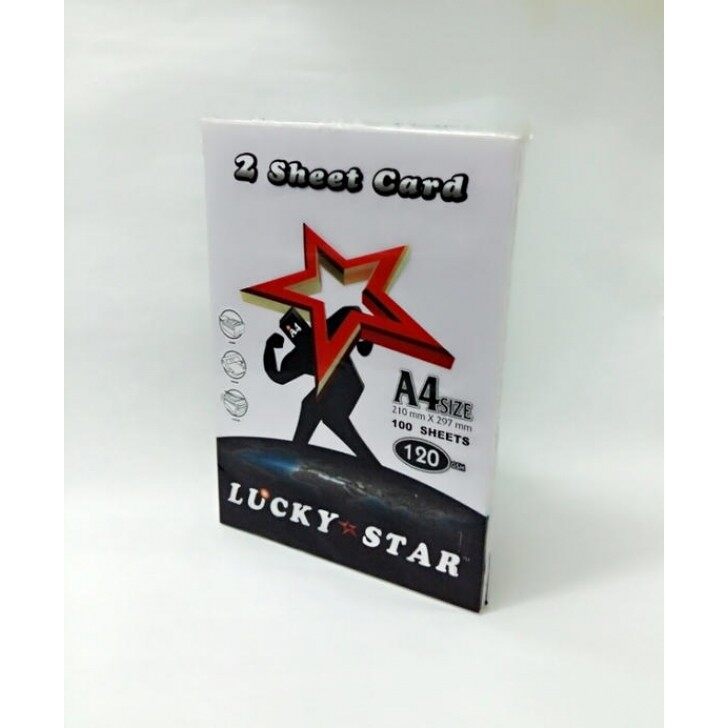 A4 120gsm 2 sheet card 100’s (Light Colour) / Kertas Keras 120gsm ...