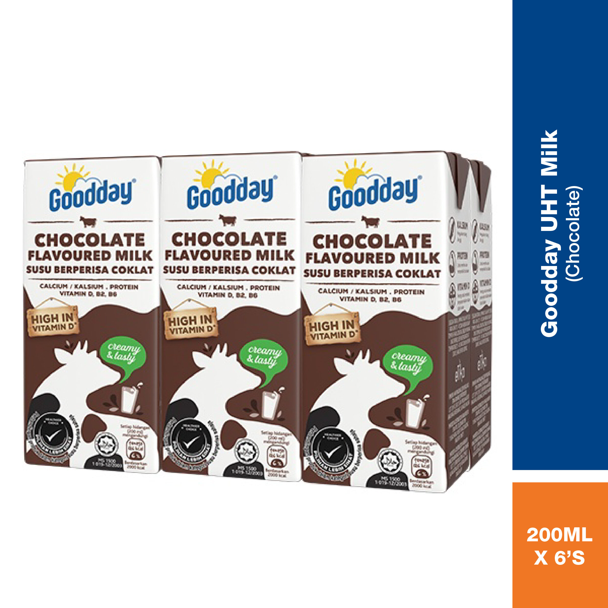 Goodday UHT Milk Chocolate 200ml x 6 | Lazada