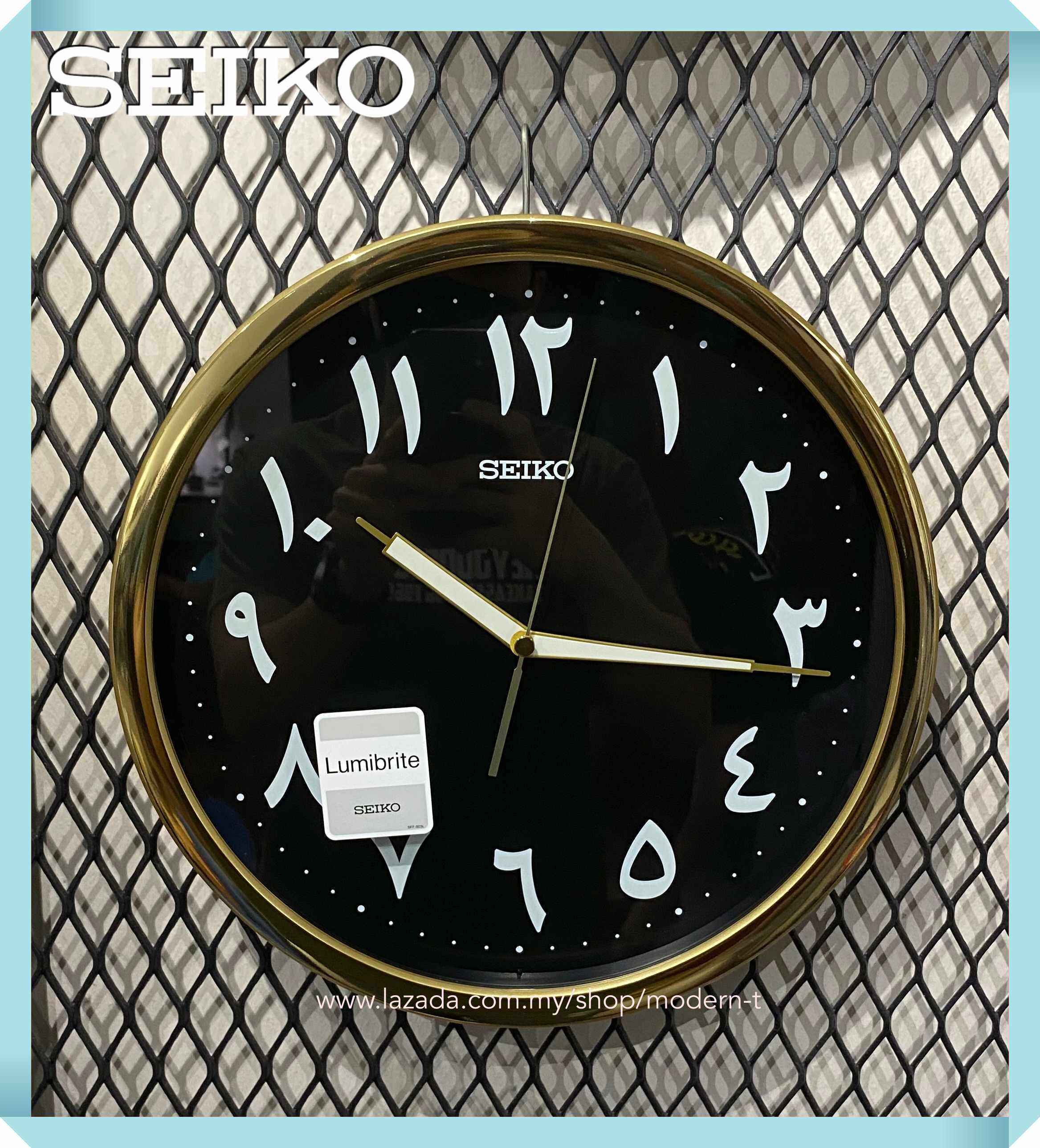 NEW & ORIGINAL SEIKO Wall Clock QXA795 (QXA795F QXA795G) Jam Dinding ...