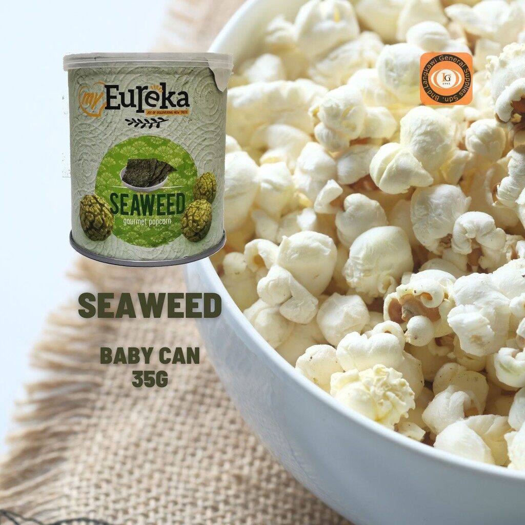 Ready Stock! My Eureka Popcorn Baby Can Original Caramel/Seaweed ...