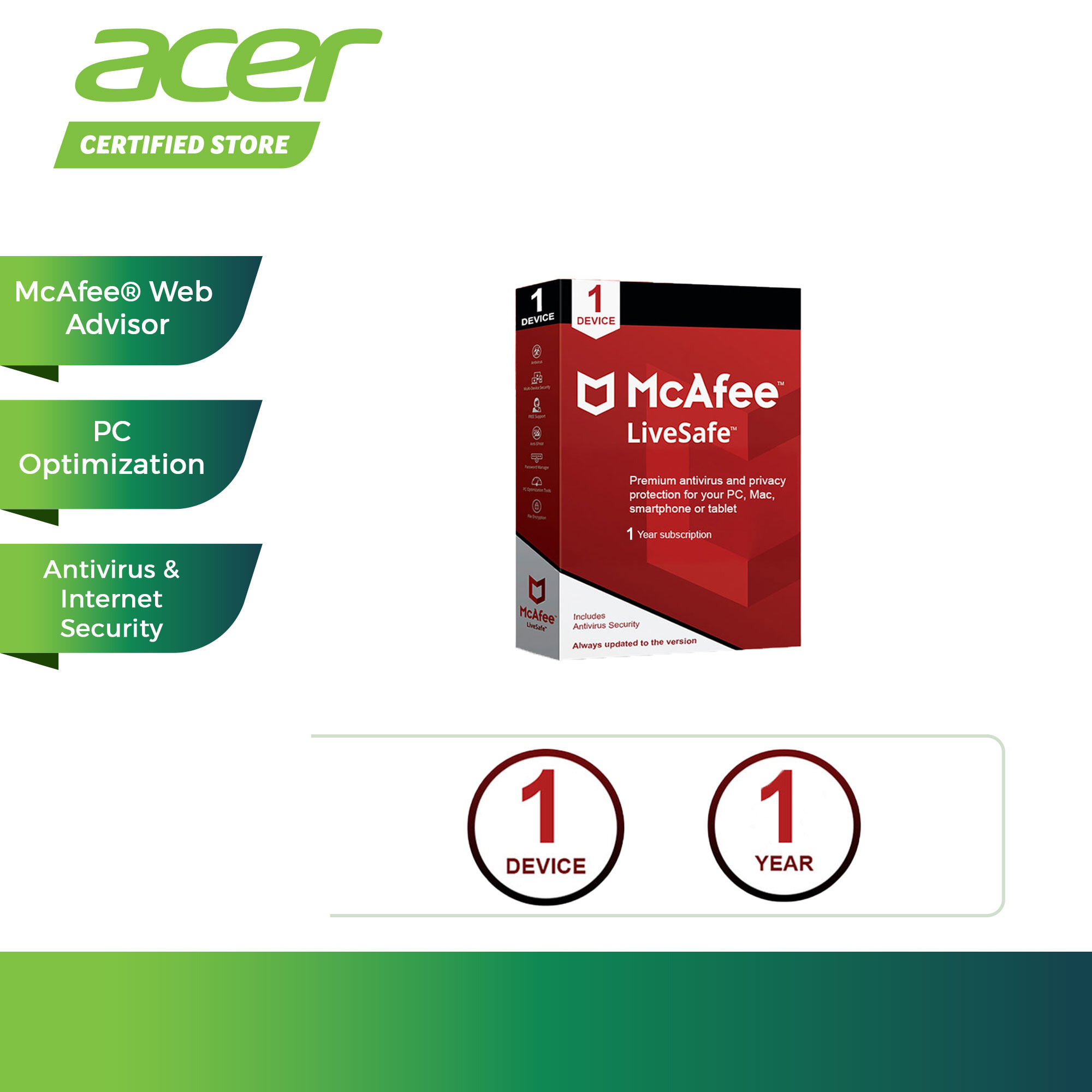 McAfee® Antivirus LiveSafe™ Ultimate protection for your PCs, Macs ...