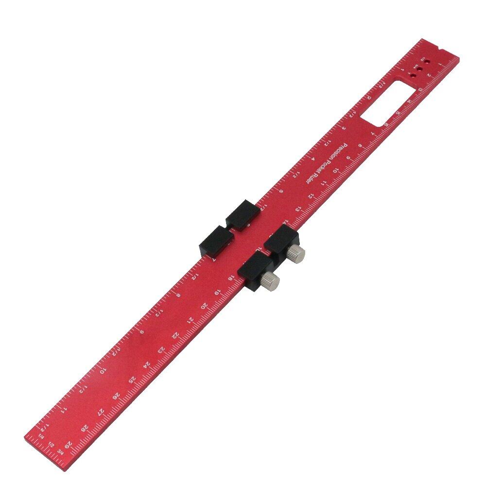 Woodworking Precision Pocket Ruler Slide Rule Inch and Metric T-Type ...