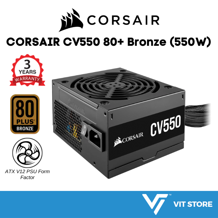 CORSAIR CV Series CV550 / CV650 / CV750 80 + Plus Bronze Certified ...
