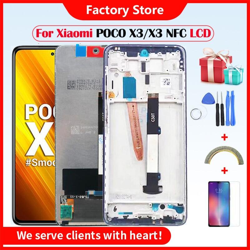 Lcd For Xiaomi Poco X3 Lcd With Frame Touch Screen Digitizer For Xiaomi ...