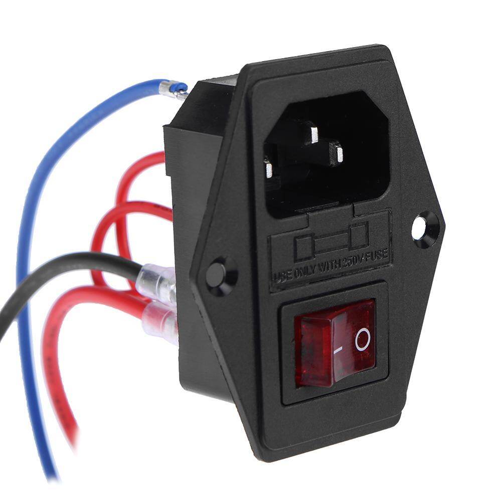 220V/110V power supply SWITCH เต้าเสียบไฟฟ้าพร้อมซ็อกเก็ตฟิวส์สำหรับ ...
