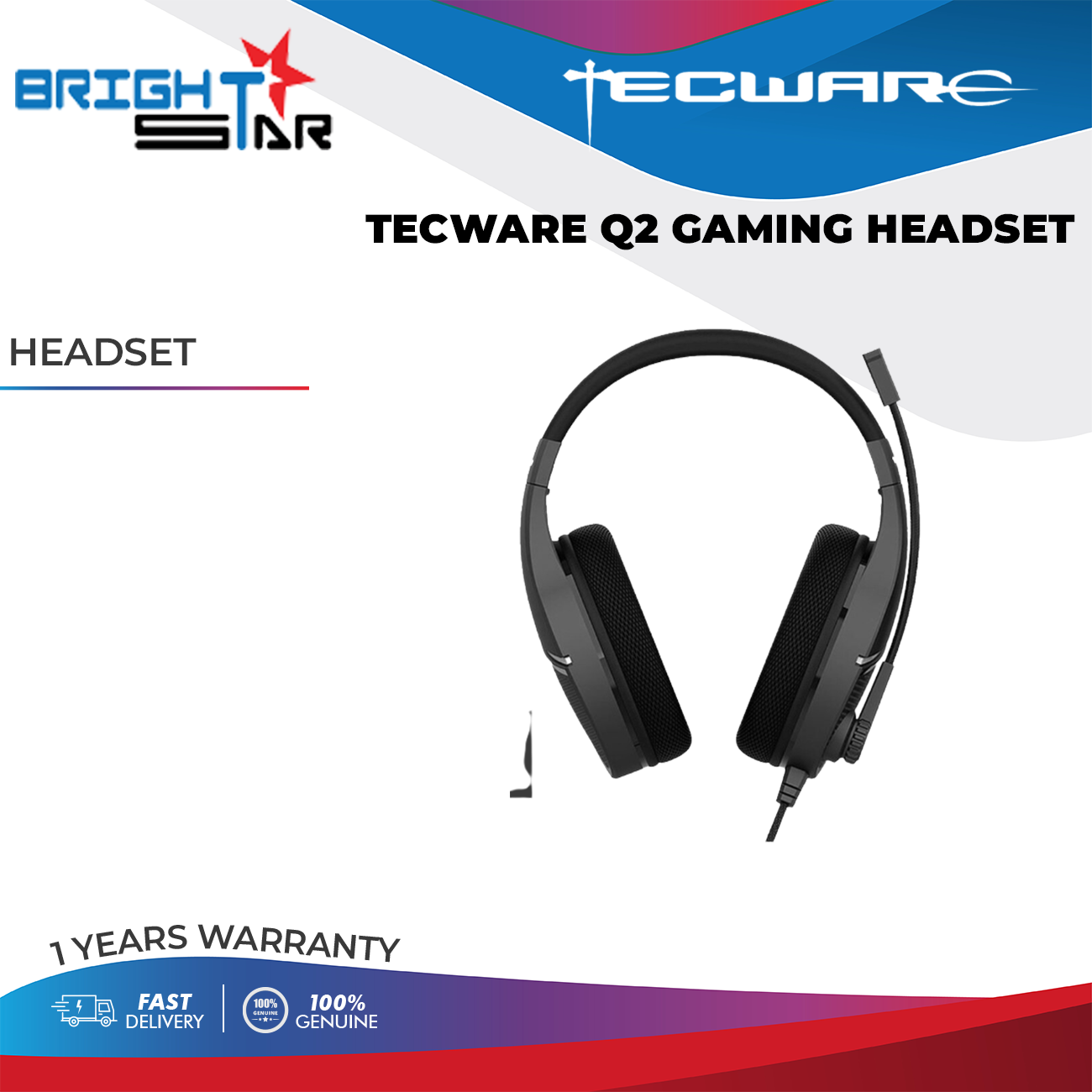 Tecware Q2 Gaming Headset | Lazada