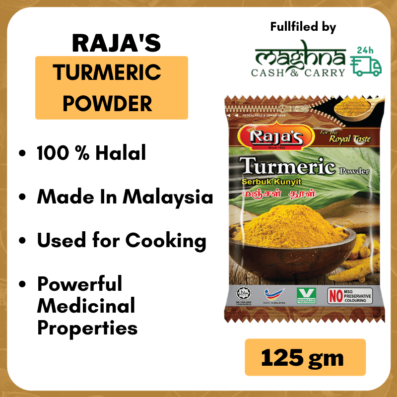 Raja's Turmeric Powder (Serbuk Kunyit) - 1 Pack (125 gm) | Lazada