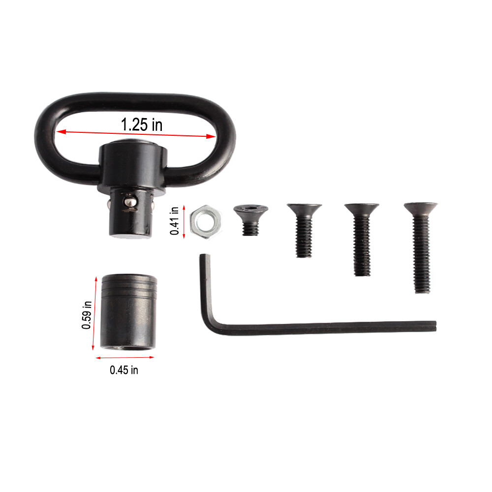 Tactics QD 1.25 Inch Sling Swivel Mount Quick Detach Loop Base Kit with ...