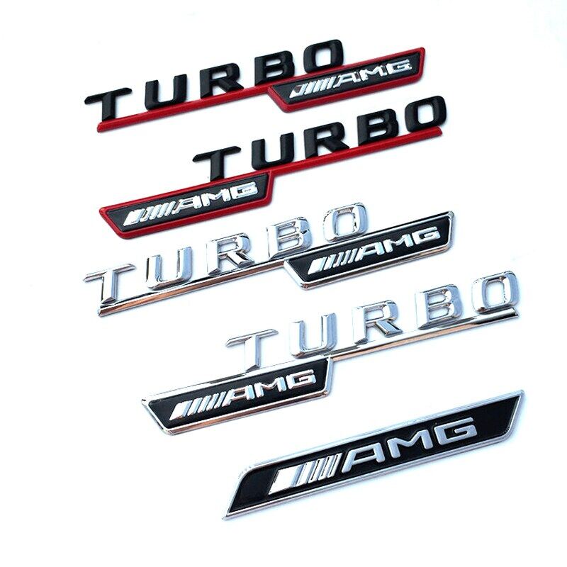 2Pcs Turbo Emblem Amg Logo Amg Emblem Logo For Mercedes Benz Amg Badge ...