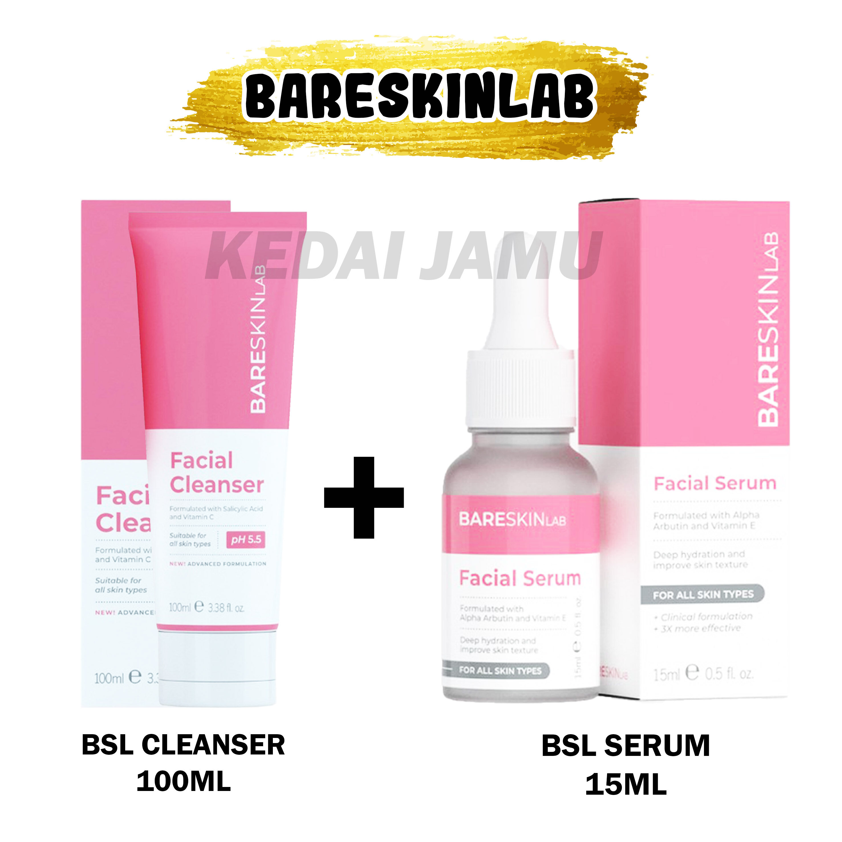 BARESKINLAB SERUM ORIGINAL HQ [SERUM/CLEANSER/MOISTURIZER] READY STOCK ...