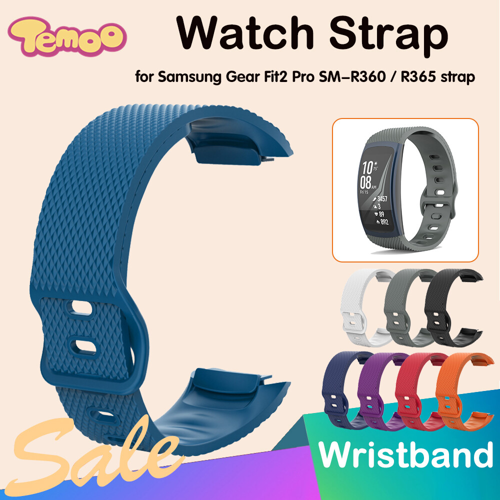 สายนาฬิกาข้อมือซิลิโคนสำหรับ Samsung Gear Fit 2 Pro ฟิตเนสสายรัดข้อมือ ...
