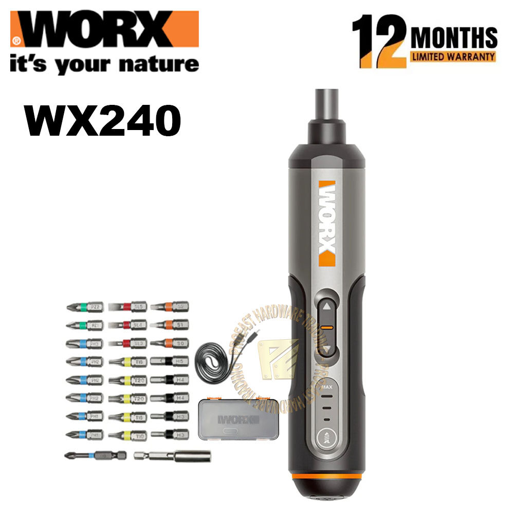 WORX WX240 3.6V Electric Screwdriver Professional 3 Speed Rechargable ...