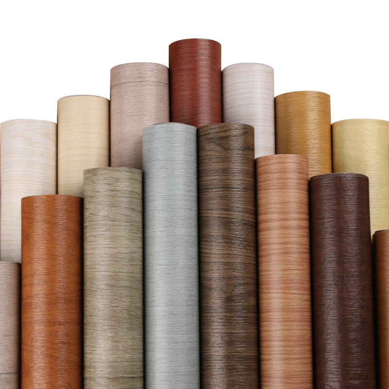 PVC waterproof wood grain sticker self adhesive wood grain wallpaper ...