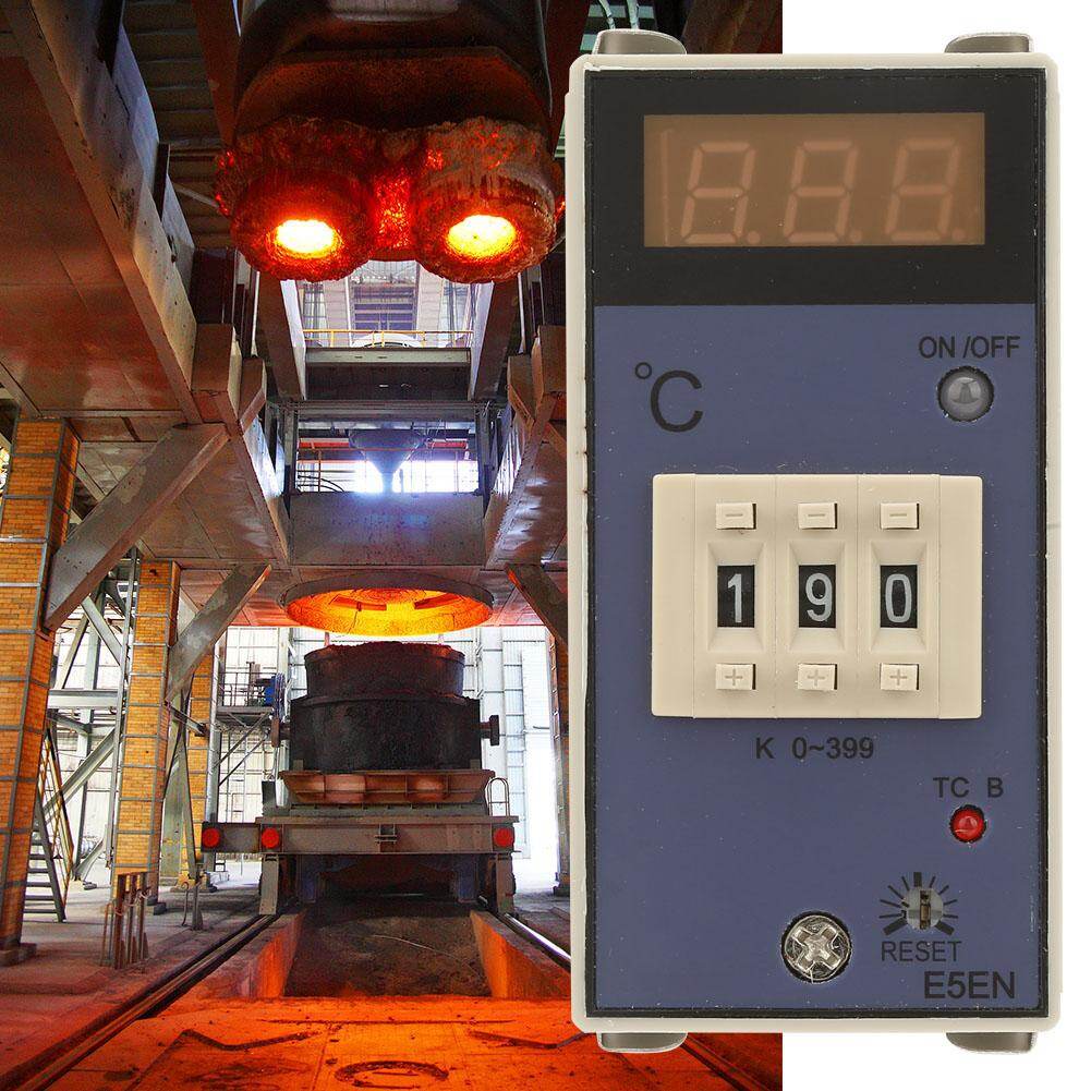TED-2001 ตัวชี้ตัวควบคุมอุณหภูมิ K ประเภทเทอร์โม Pointer Thermostat 0 ...