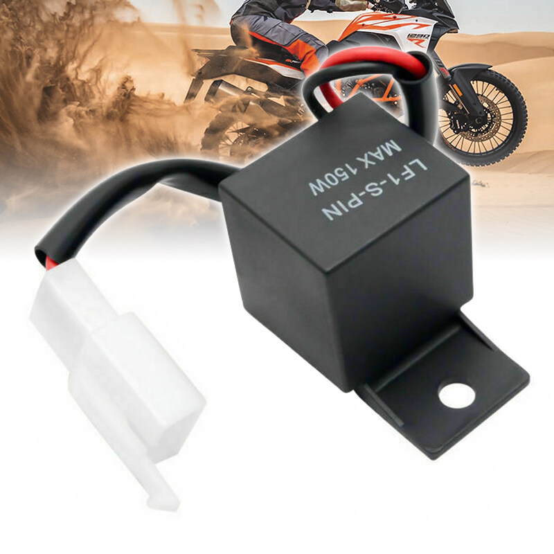 idealhere LED Motorcycle Indicator Light Flasher Relay Fit For Honda ...