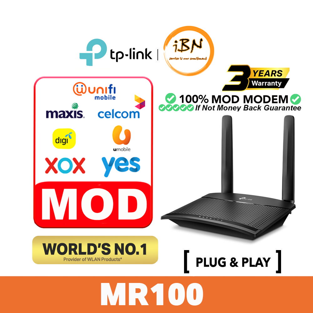 TP-Link TL-MR105 🔥UNLIMITED🔥 Wireless N300 4G LTE Mobile Direct Sim ...