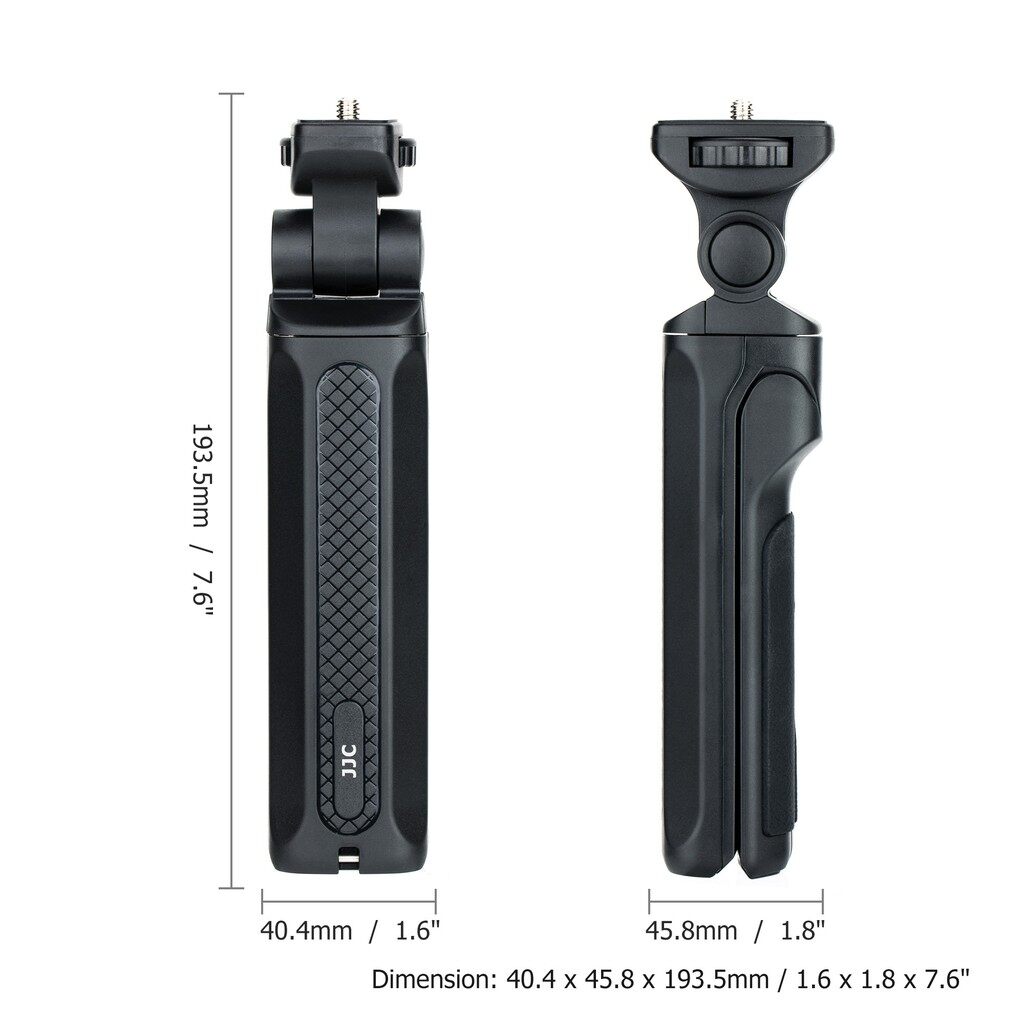 JJC TP-U1 Mini Tripod Grip 360 Degree Rotatable 2-in-1 Camera Hand Grip Desktop Stand for Vlog ...