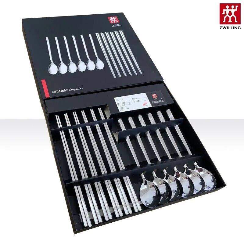 Zwilling Stainless steel chopsticks spoon 12 piece combination home ...
