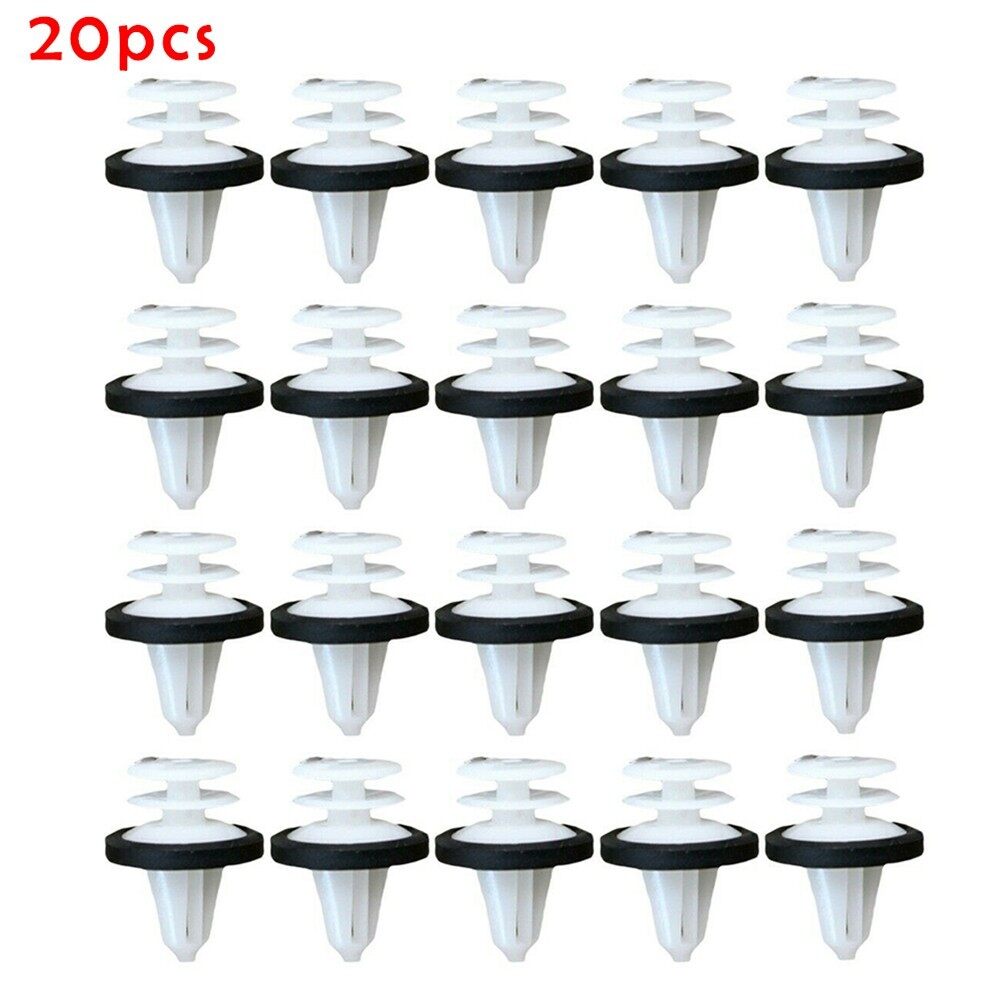 20* Car Door Side Trim Panel Clips W/ Sealer Retainers Fit For Ford ...