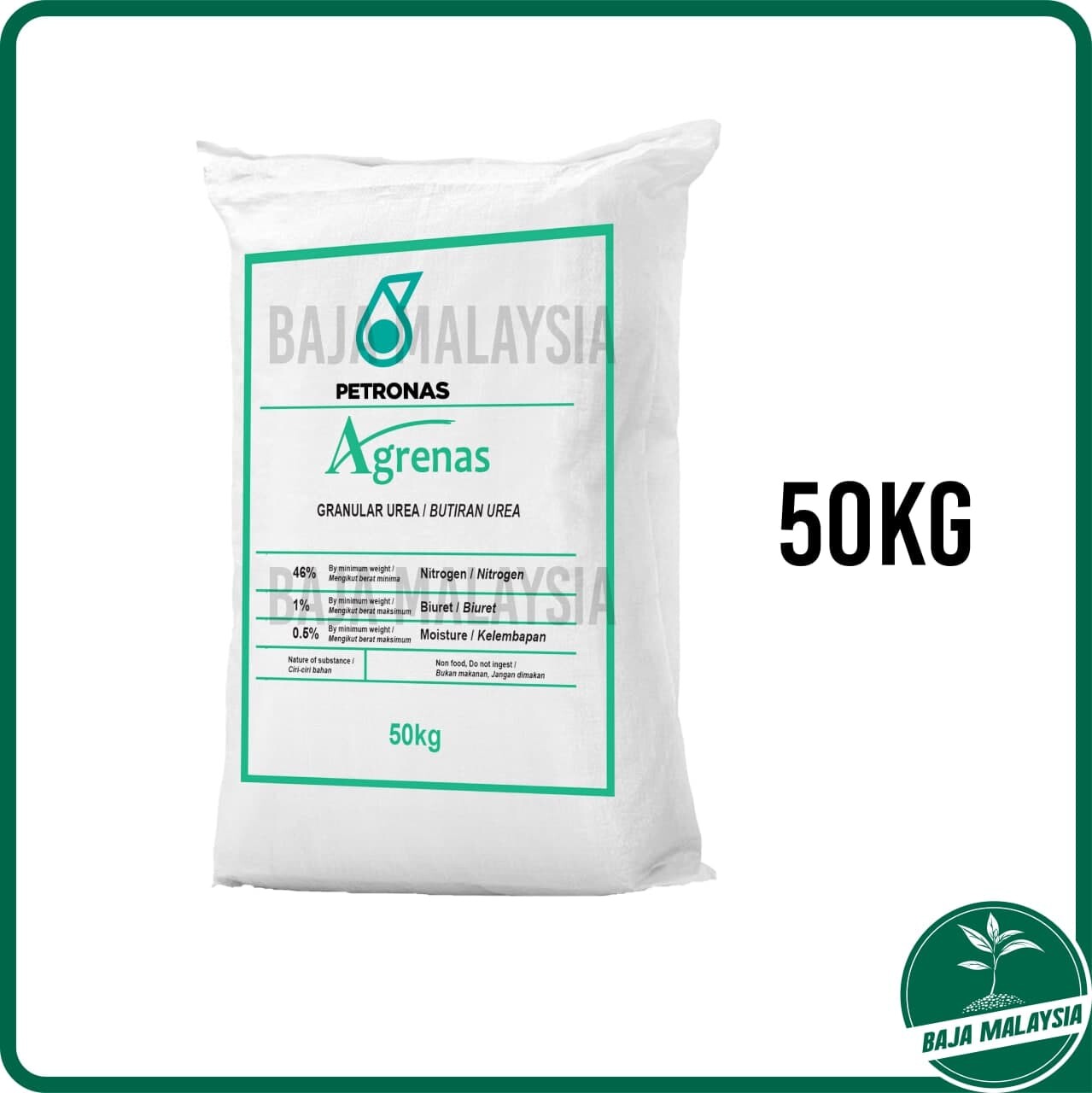 PETRONAS Baja Urea 50kg Fertilizer N46% Baja Rumput Tunggal Daun Pokok ...