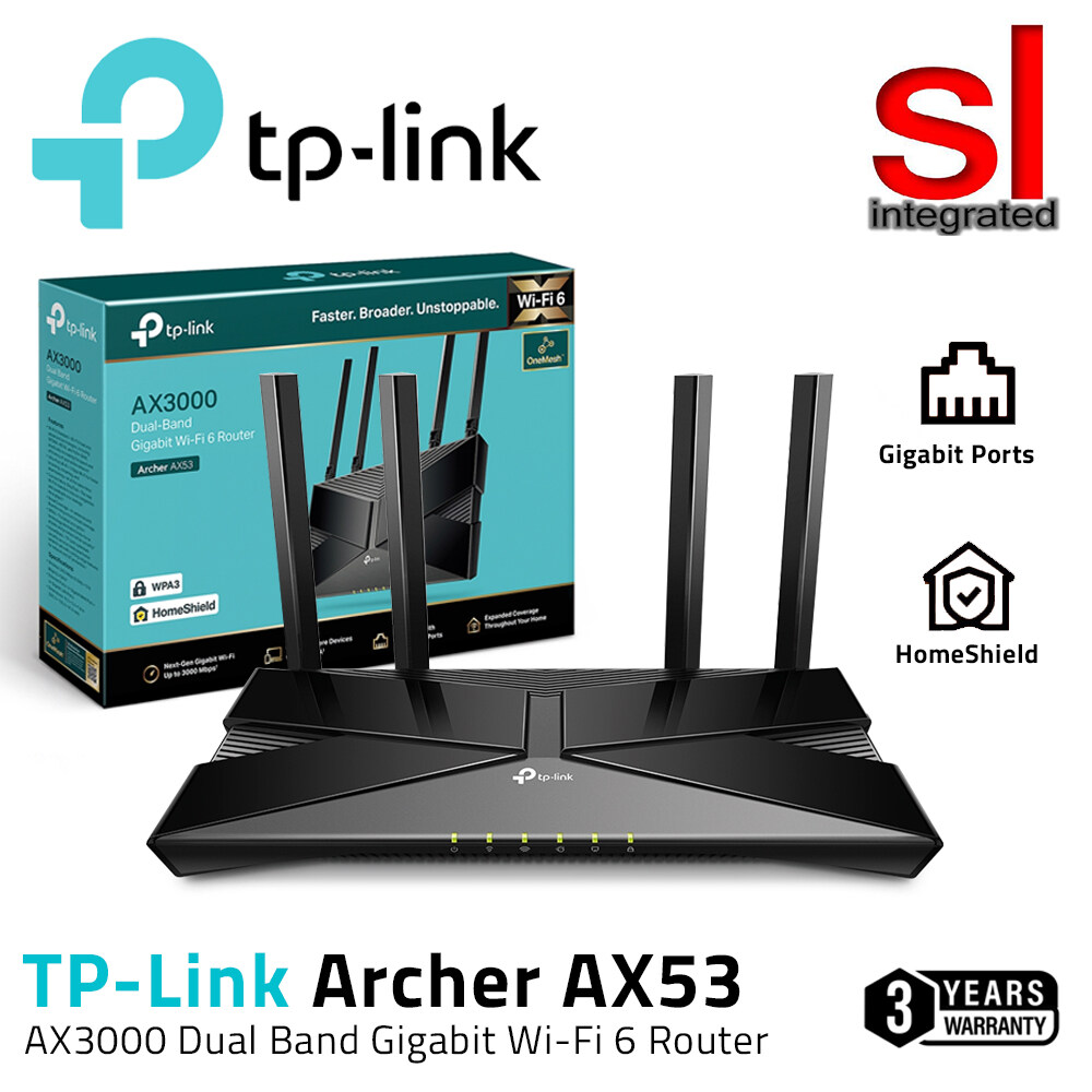 TP-Link Archer AX53 AX3000 Dual Band Gigabit WiFi 6 Router Mesh WiFi Onemesh AX Router | Lazada
