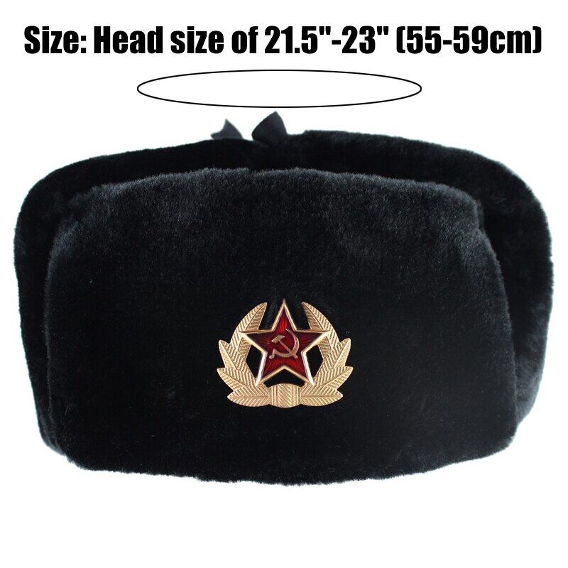 Soviet Military Badge Russia Ushanka Bomber Hats Pilot Trapper trooper ...