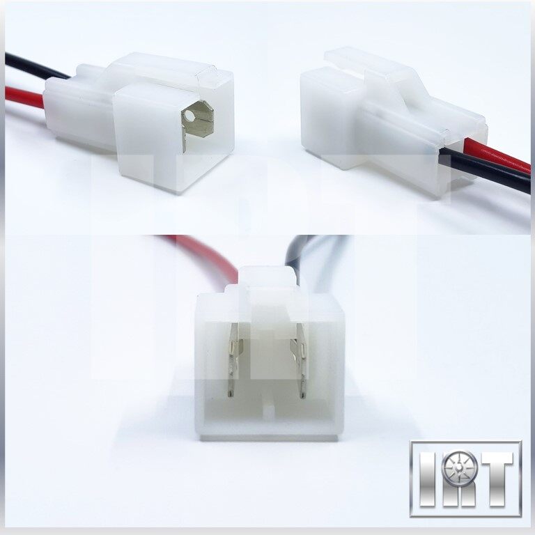 2 Pin Big Pin Socket Engine Wire Wiring Connector Harness Pigtail Soket ...