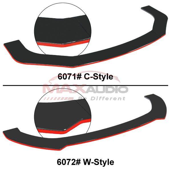 SAMURAI-LIPS 2 Tone Color Universal Front Bumper Diffuser Lips Skirt ...