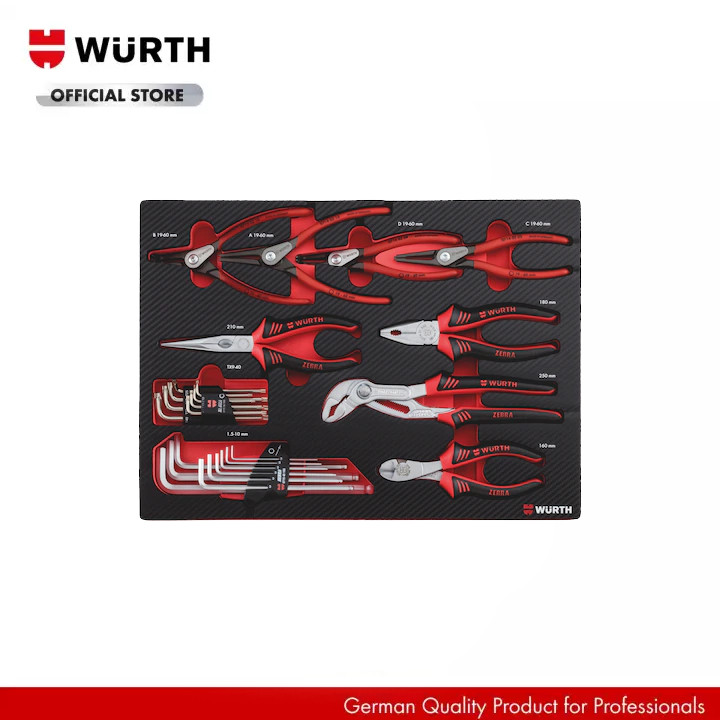 Wurth Circlip Pliers System Assortment 8.4.1 | 25 PCS | Lazada