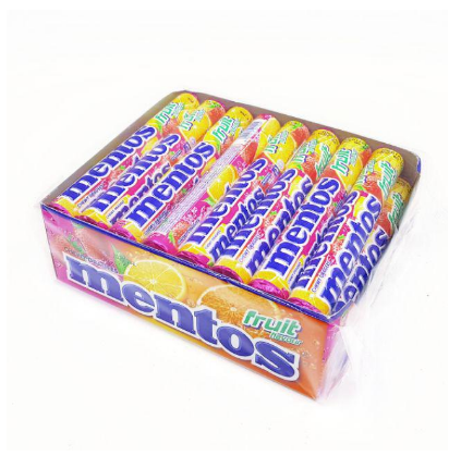 Mentos Chewy Rolls (24 x 37g) - Fruit | Lazada
