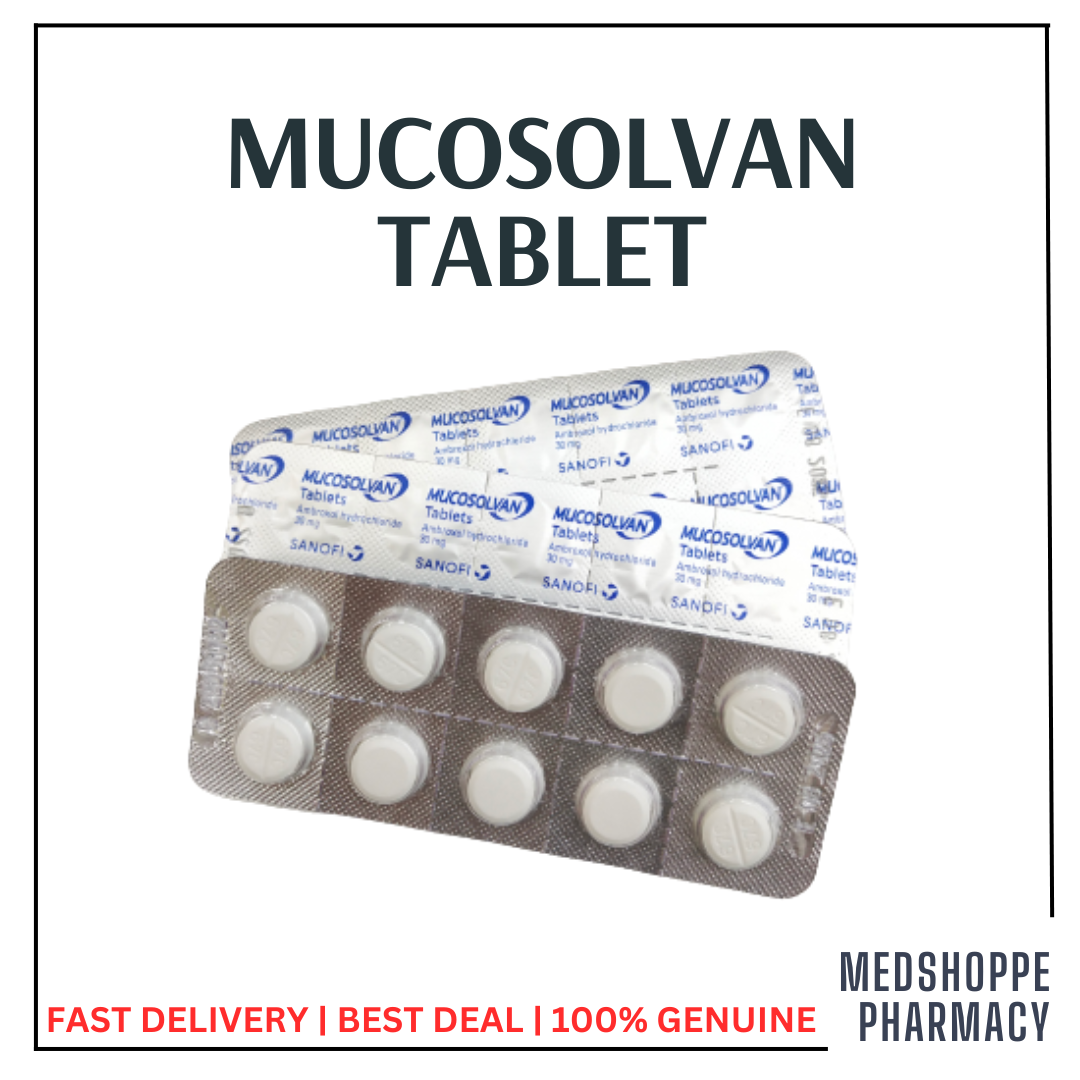 Mucosolvan Tablet 30mg (50's/ 10's) [Dissolves phlegm] | Lazada
