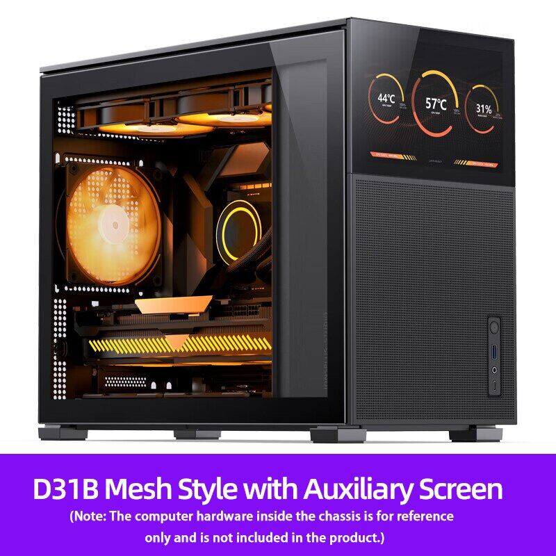 JONSBO D31เคส MATX โปร่งใสเต็มด้าน ITX DTX 3ตำแหน่งฮาร์ดดิสก์ ...