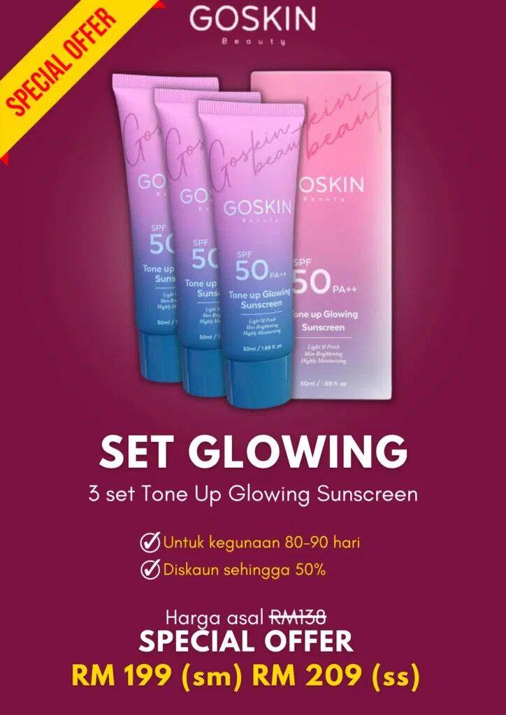 【100% ORIGINAL】GOSKIN TONE UP GLOWING SUNSCREEN | Lazada