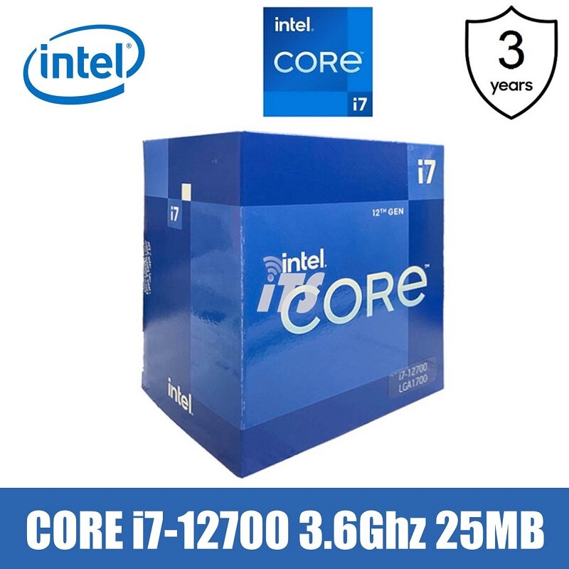 Intel Core I7-12700 12th Gen Processor - Alder Lake (25MB Cache, 3.6Ghz ...