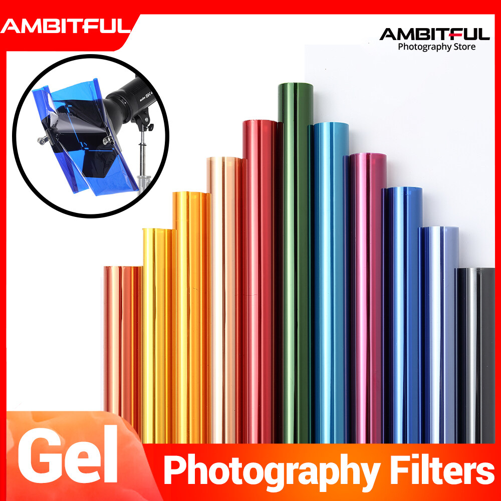 AMBITFUL 4050cm 80100cm Photography Video Soft Light Paper Gel Color ...