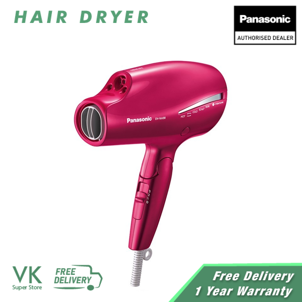 PANASONIC EH-NA98 NANOE HAIR DRYER MOISTURE EH-NA98-K655 | Lazada