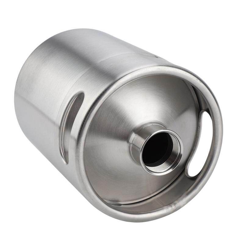 2L Mini Stainless Steel Beer Keg with Faucet Pressurized Wine Shaker ...