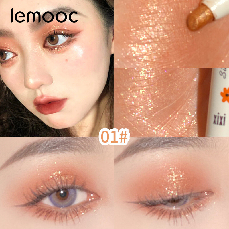 【Ready stock】Glitter Eyeshadow Pen Highlighter Lying Silkworm Pencil ...