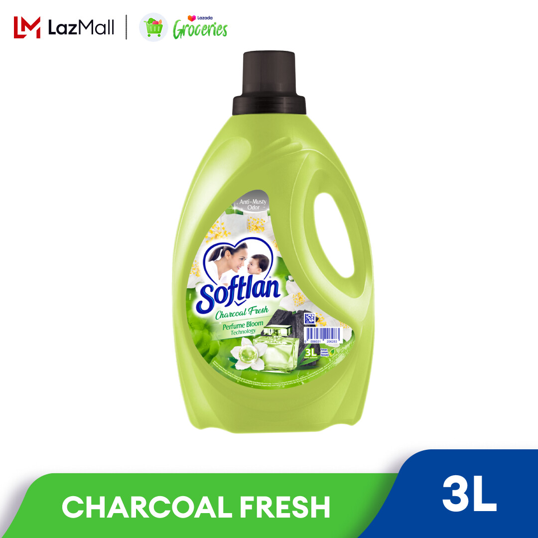 Softlan Anti Wrinkles Charcoal Cupboard Fresh (Green) Fabric Softener ...