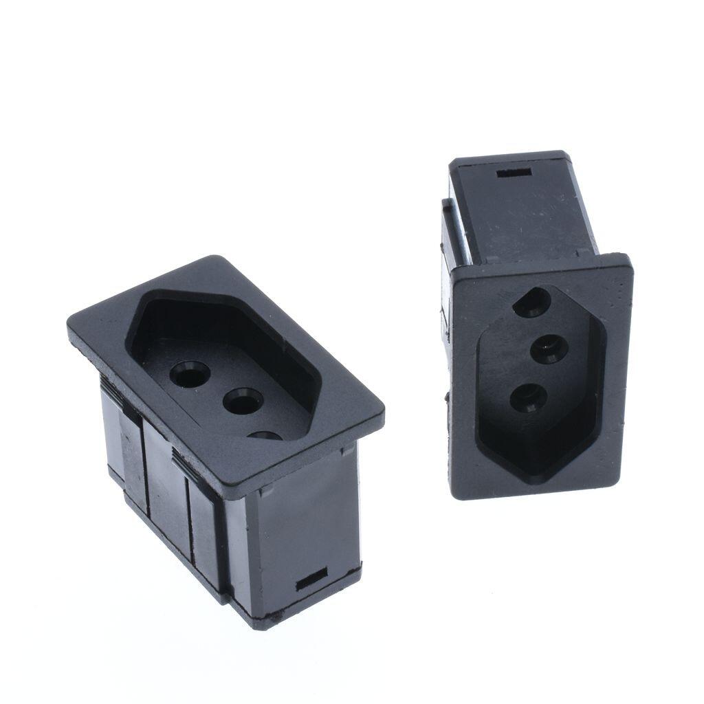 Black Embedded Industrial Outlet Brazilian Standard Inverter Output ...