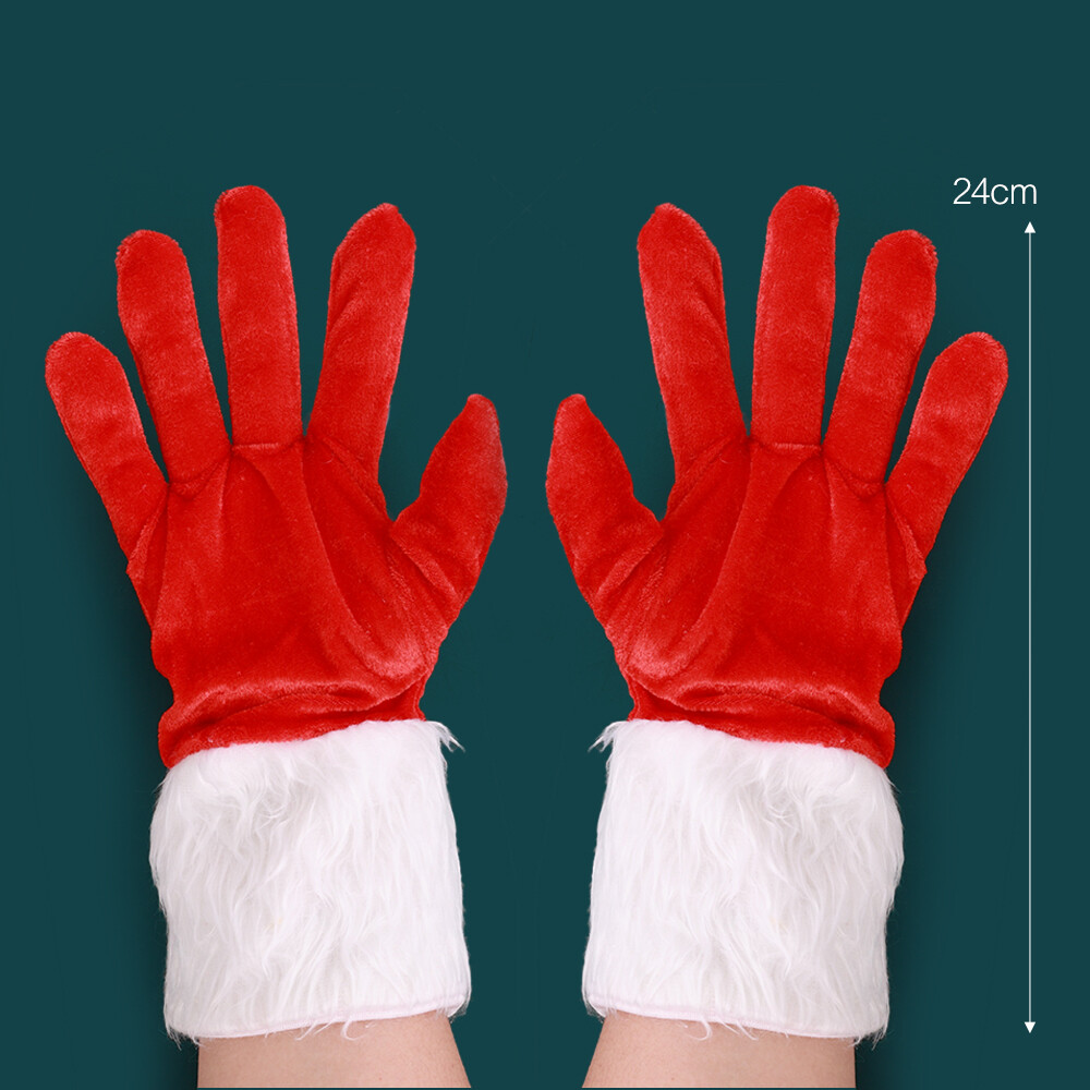 2023 Christmas Santa Claus Costume Prop Set Hat Dress Up Cosplay Prop ...