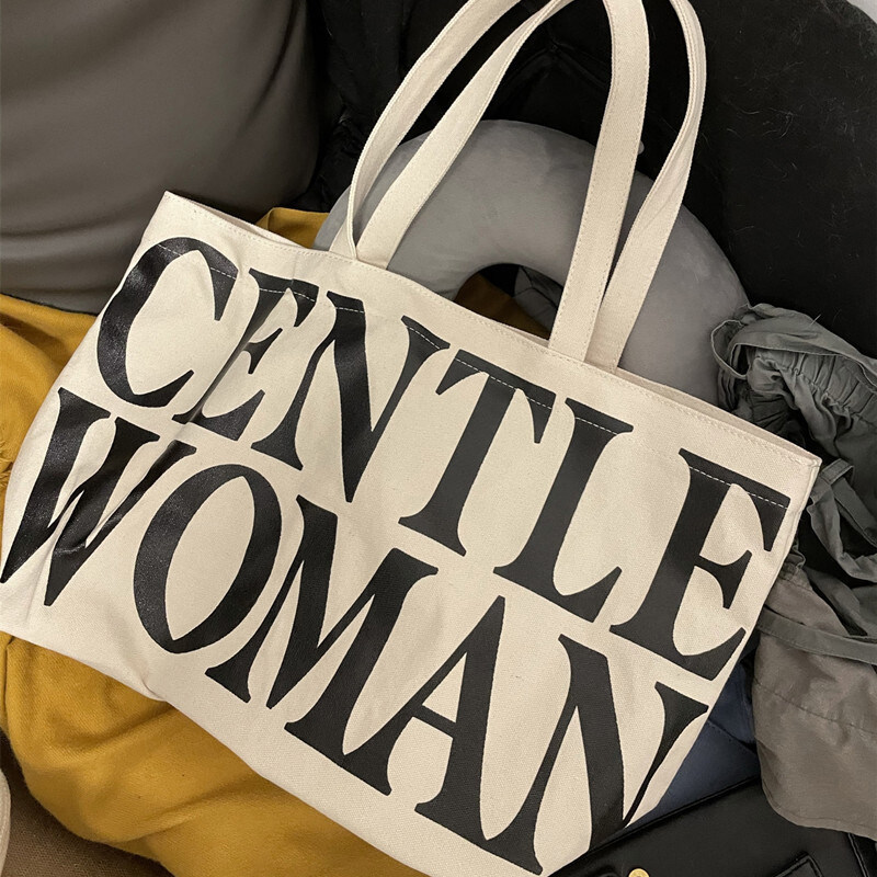 QFDI ผู้หญิงกระเป๋าสะพายไหล่ใหม่วรรณกรรมกระเป๋าถือเรโทรขนาดใหญ่ตัวอักษร ...