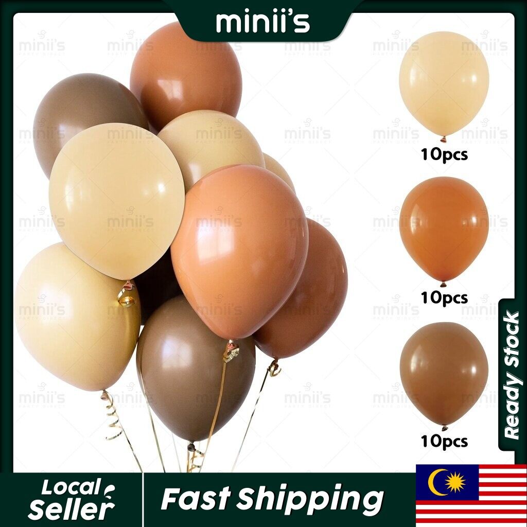 MINIIS PARTY 30pcs Retro Balloon Set Retro Color Balloon Vintage ...