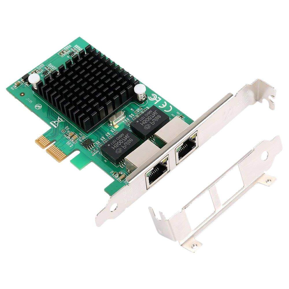 Gigabit Ethernet Pci-E Network Controller Card 10/100/1000Mbps, Rj45 X2 ...
