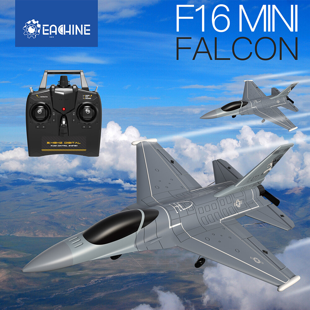 เครื่องบินบังคับวิทยุ Eachine Mini F16 Falcon 365mm Wingspan EPP 2.4G 6 ...