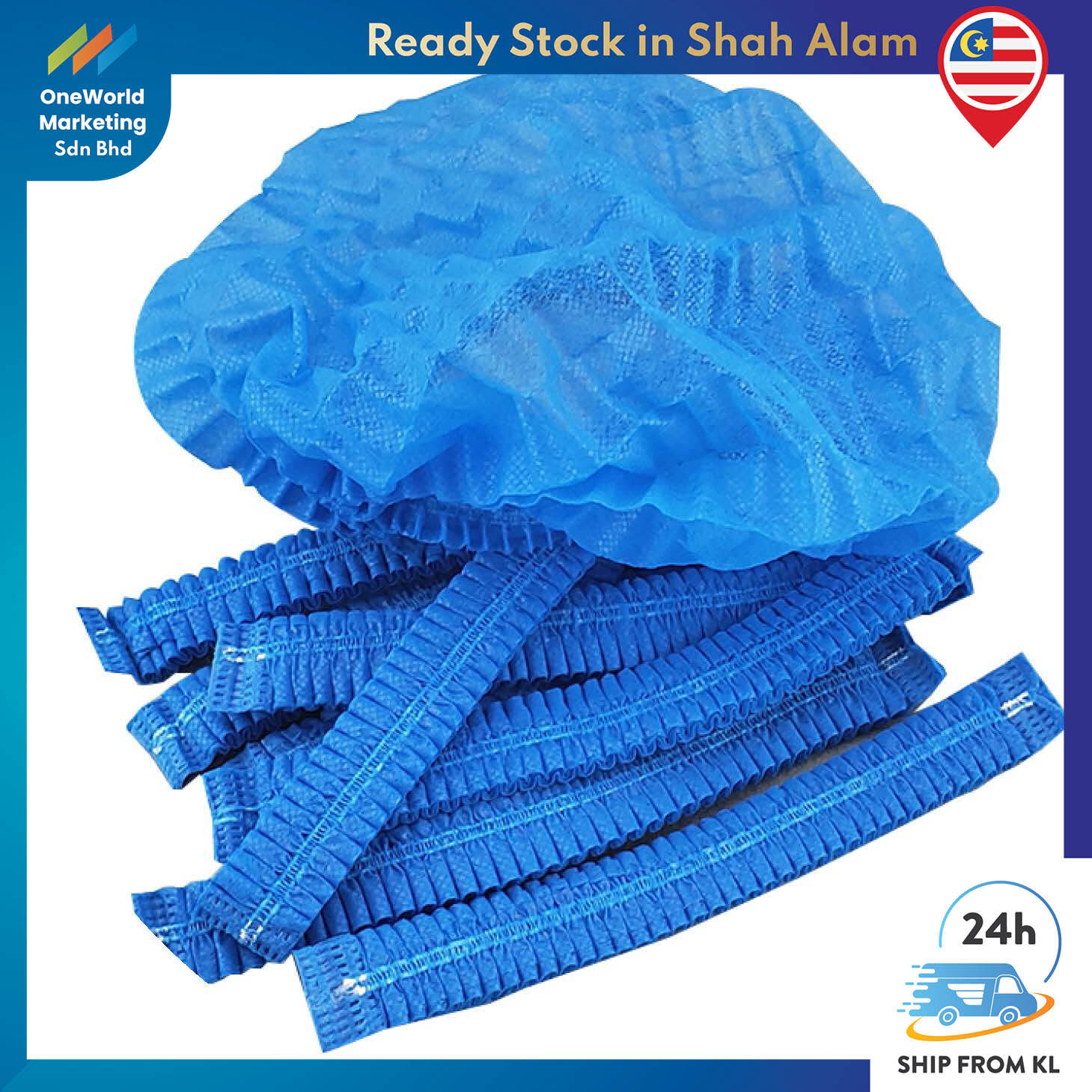 【Ship 24Hrs KL】Medical Head Cover 10Pcs Disposable Non Woven 40gsm ...