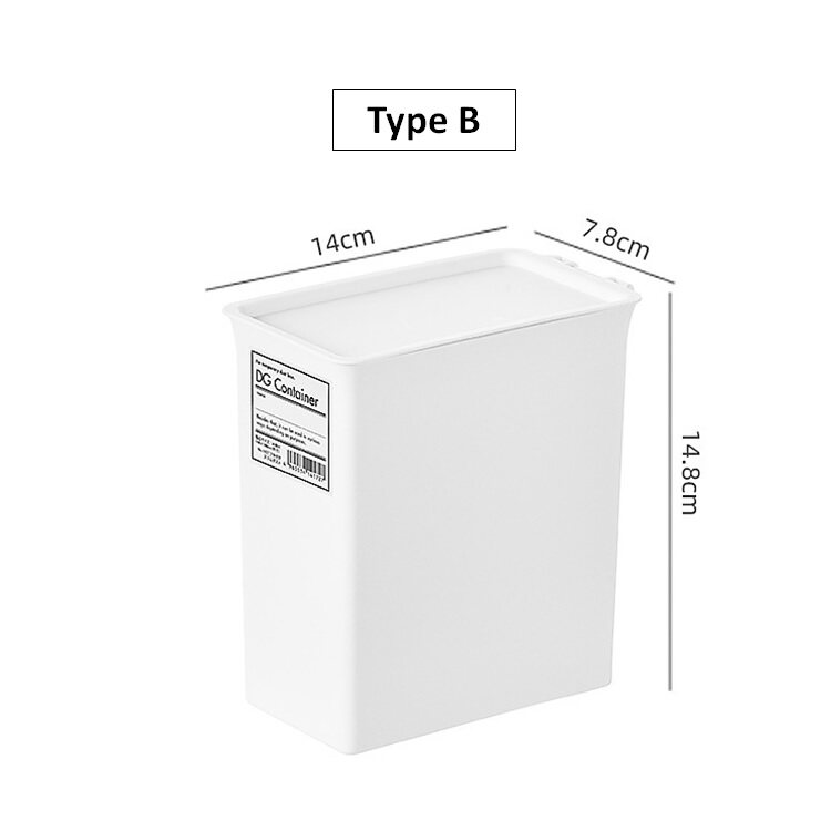 White Japanese Laundry Detergent Container Decorative Plastic Storage ...