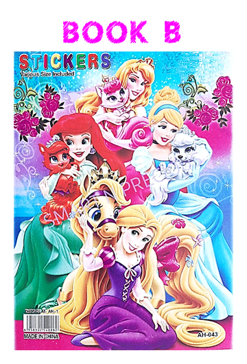 Disney Princess Sticker Book Art and Craft for Kids (100 ++ Stickers ...